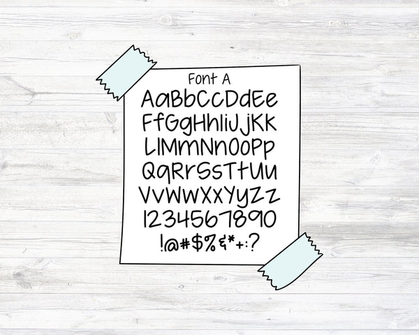 Personalized Script Planner Stickers with Your Custom Text, Custom Tex ...