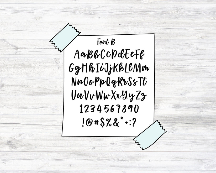 Personalized Script Planner Stickers with Your Custom Text, Custom Tex ...