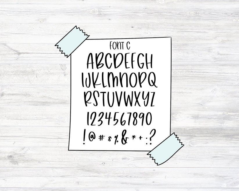 Personalized Script Planner Stickers with Your Custom Text, Custom Tex ...